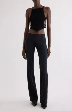 COURREGES Open Side Rib Knit Tank
