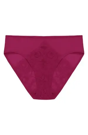 Natori Peony Lace & Mesh Hipster Panties