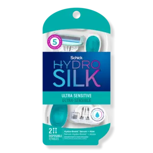 SCHICK Hydro Silk Ultra Sensitive 5-blade Disposable Razor - One-color
