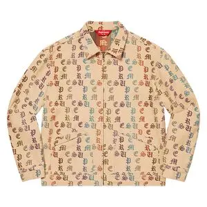 Supreme Gradient Jacquard Denim Work Jacket - Tan
