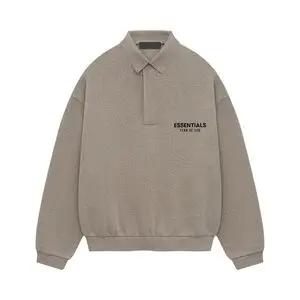 Fear Of God Fleece Polo 'heather - Grey