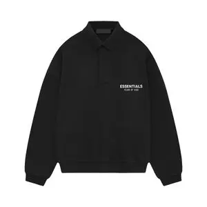 Fear Of God Fleece Polo - Black