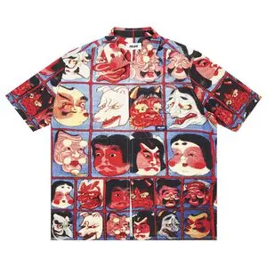 PALACE D-man Shirt 'masks - Multicolor