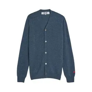 Play Comme Des Garcon Small Heart Cardigan