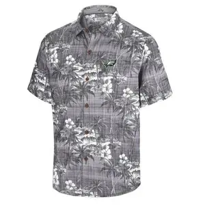 Tommy Bahama Philadelphia Eagles Coconut Point Isla Palmetta Camp Button-up Shirt - Black