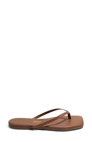 Tkees Lily Square Toe Flip Flop - Ganache
