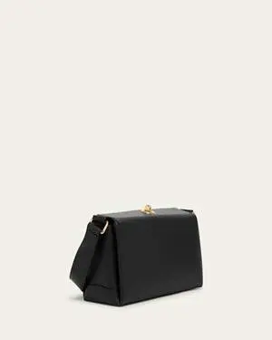 Plan C Folded Leather Shoulder Bag