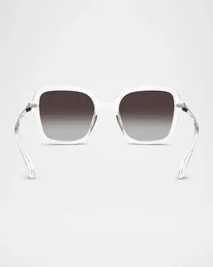 SWAROVSKI Crystal-embellished Square Sunglasses - Gradient Grey