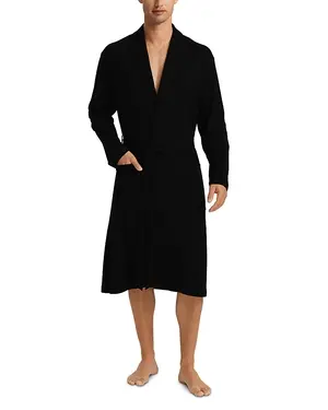 Hanro Night And Day Cotton Robe - Black