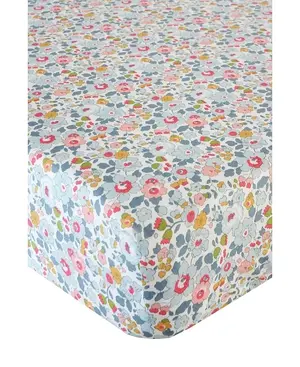 COCO & WOLF Liberty Fabric Betsy Print Fitted Sheet - Betsy Grey