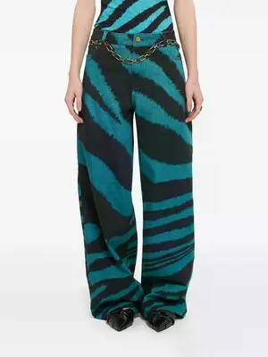 Roberto Cavalli Zebra Tribute-print Trousers