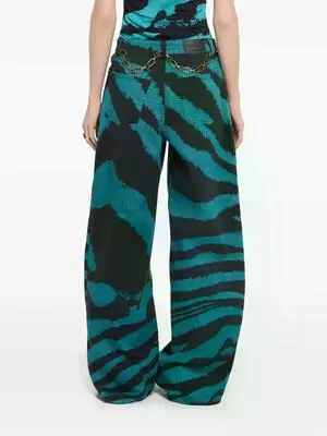 Roberto Cavalli Zebra Tribute-print Trousers