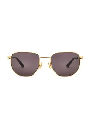 Bottega Veneta Split Sunglasses - Gold & Grey