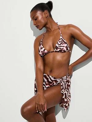 Victoria's Secret Sheer Crinkle Mini Sarong - Print