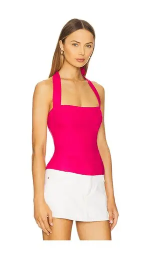 Bardot Raya Linen Halter Top