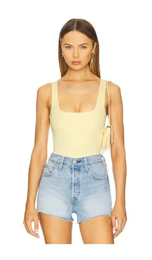 Good American Square Neck Bodysuits