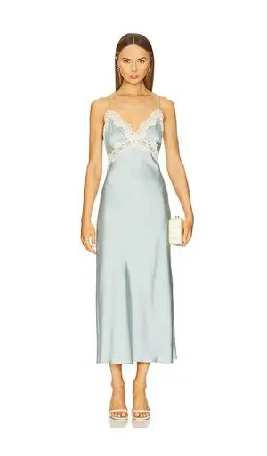 ELODIE Evy Satin Slip Dress