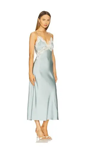 ELODIE Evy Satin Slip Dress