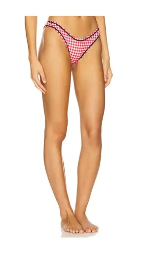 Frankies Bikinis Dove Bikini Bottom - Cherry Picnic