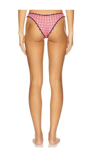 Frankies Bikinis Dove Bikini Bottom - Cherry Picnic