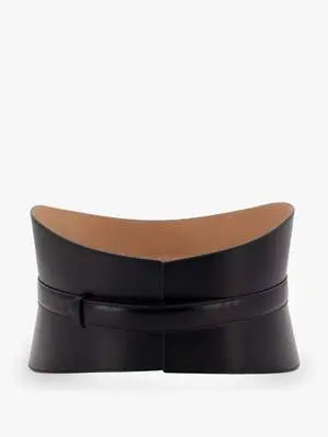 Alaïa Neo Bustier Leather Corset - Black