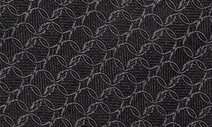 Eton Geometric Silk Neck Tie - Black