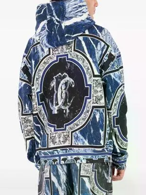 Roberto Cavalli Printed Cotton Hoodie