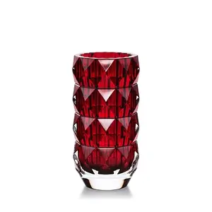 THE MARTHA, BY BACCARAT Louxor Round Small Vase, Red Exclusive - No Color