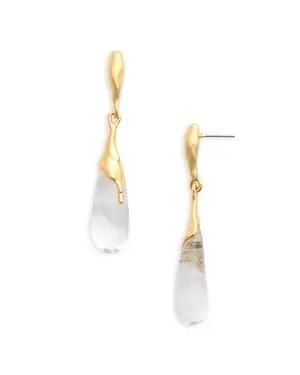Alexis Bittar Liquid Teardrop Earrings - Gold