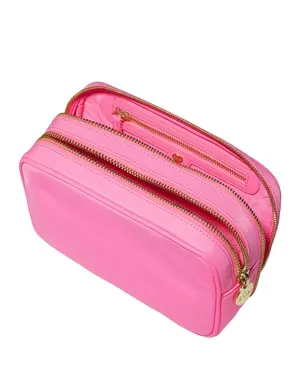 Stoney Clover Lane Double Zip Pouch - Bubblegum