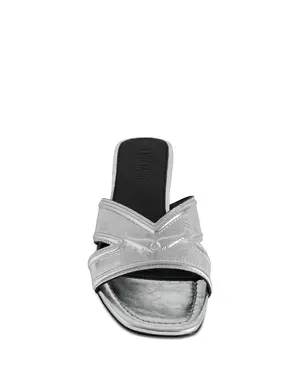 Zadig&Voltaire Azora Slide Sandals - Silver