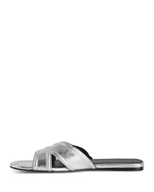 Zadig&Voltaire Azora Slide Sandals - Silver