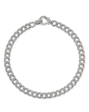 Bloomingdale'S Pave Diamond Chain Link Bracelet - White