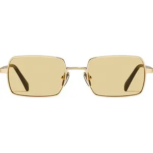 Quay QUAY DND 55mm Square Sunglasses Gold/ Sunflower