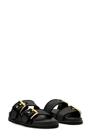 ALLSAINTS Sian Raffia Two-strap Sandal