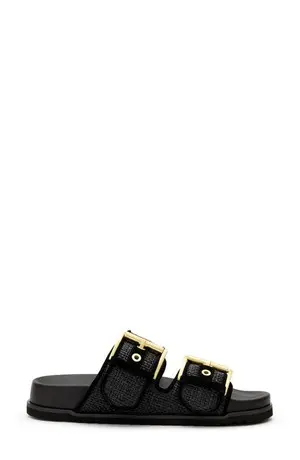 ALLSAINTS Sian Raffia Two-strap Sandal