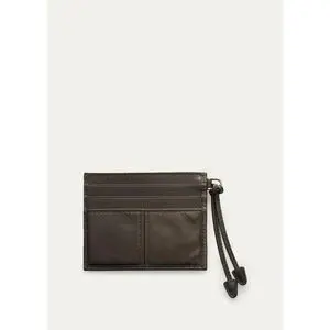 Prada Soft Leather Card Case - Forest