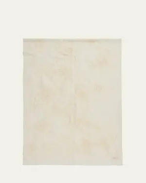 Janavi Blooming Garden Cashmere Scarf - Ivory