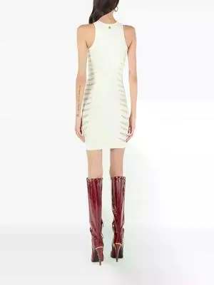 Roberto Cavalli Ripped-effect Mini Dress
