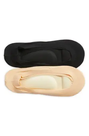Hue Assorted 2-pack Cushioned No-show Socks - Asst