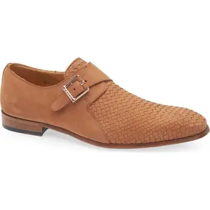 Mezlan Ayllon Monk Strap Loafer - Cognac