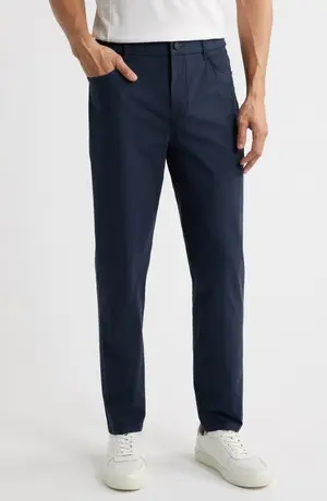 Zella Driver Slim Fit Five-pocket Trousers - Navy Eclipse