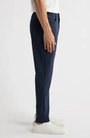 Zella Driver Slim Fit Five-pocket Trousers - Navy Eclipse