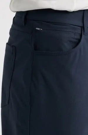 Zella Driver Slim Fit Five-pocket Trousers - Navy Eclipse