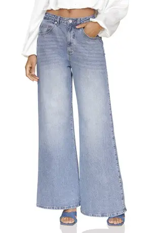 Avec Les Filles Wide Leg Jeans For Women