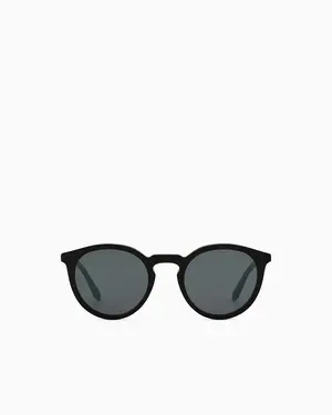 Giorgio Armani Panto Sunglasses Black