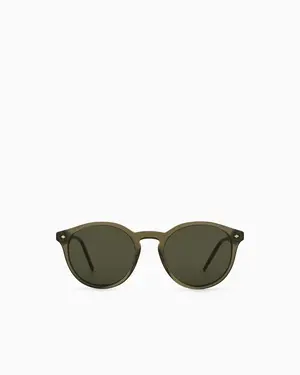 Giorgio Armani Panto Sunglasses - Green