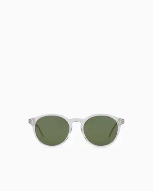 Giorgio Armani Panto Sunglasses - Transparent