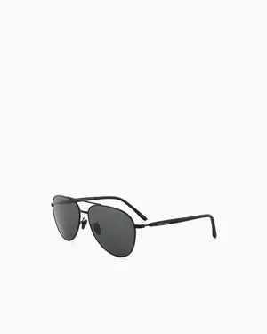 Giorgio Armani Aviator Sunglasses - Black