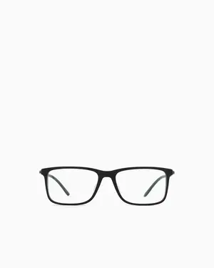 Giorgio Armani Rectangular Eyeglasses - Black